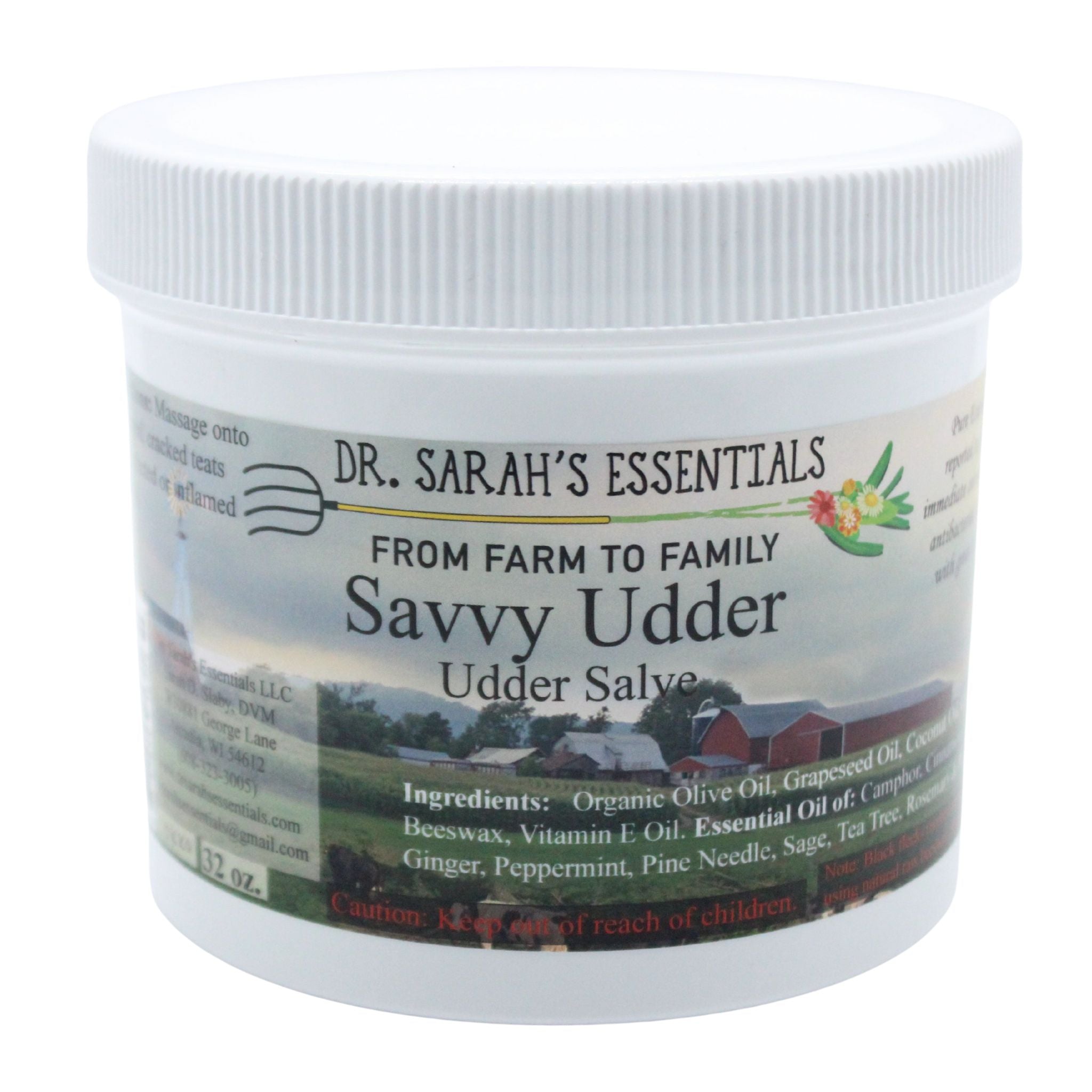 Savvy Udder Salve | Natural Mastitis & Udder Care – Dr. Sarah's Essentials